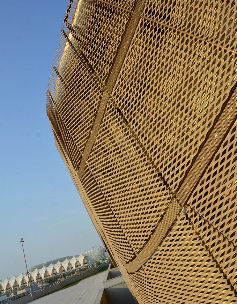 Etihad Arena: expanded metal meshes for exterior facades| ItalMesh